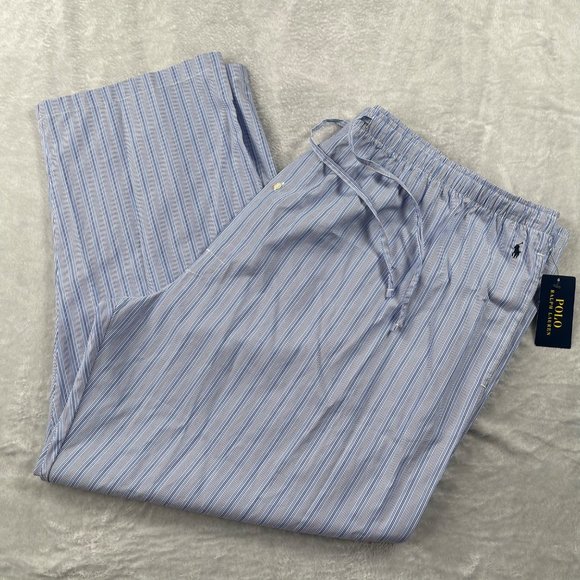 Polo Ralph Lauren | Pants | Polo Ralph Lauren Pajama Pants Mens 4xl Blue Striped Lightweight 0 ...